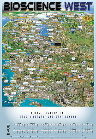 Silicon Maps | Promotional Industry Maps for High Tech and Biotech regions