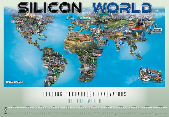 Silicon Maps | Promotional Industry Maps for High Tech and Biotech regions