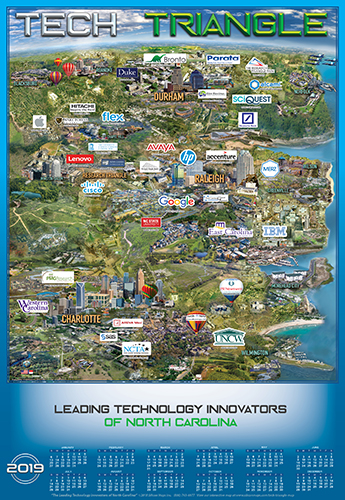 Silicon Maps | Promotional Industry Maps for High Tech and Biotech regions